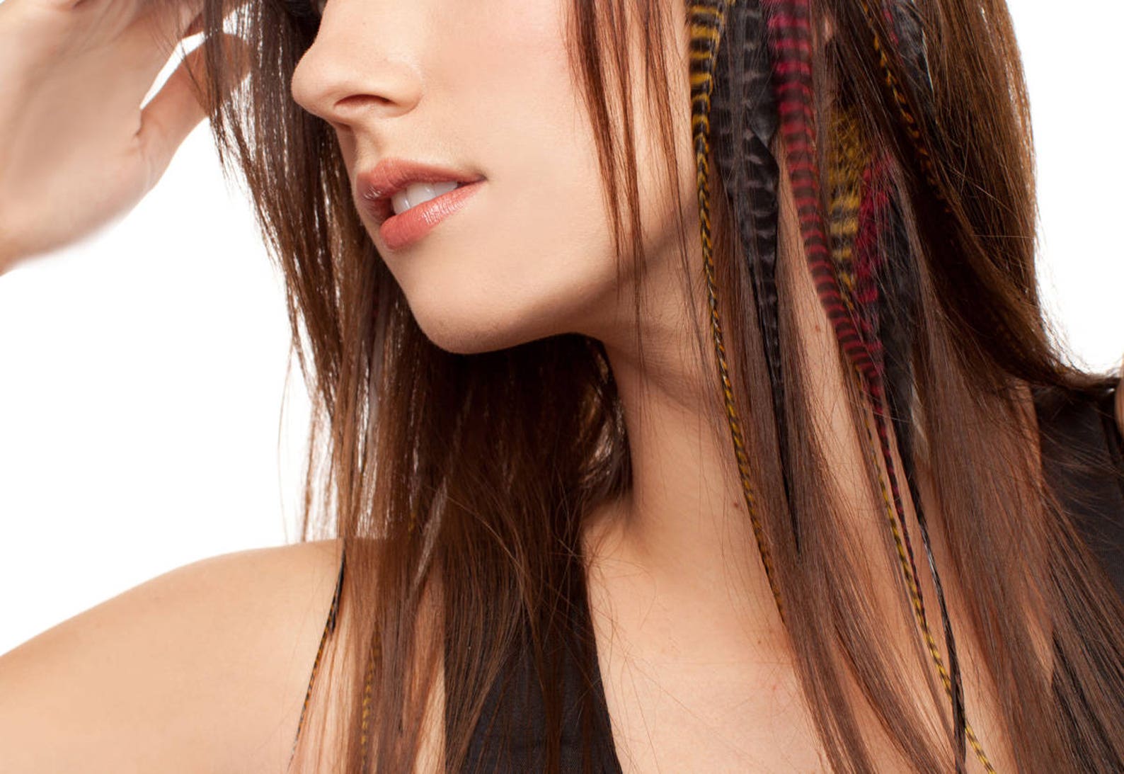 Salon Hair Feathers, 1 Pieces - CREE Grizzly Thin Long Rooster Feather ...