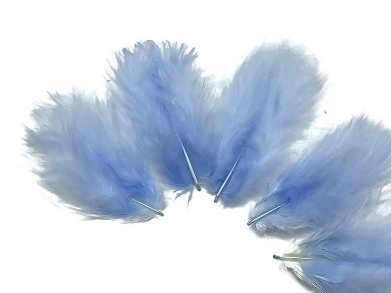 Down Feathers, 1 Pack - Baby Blue Turkey Marabou Short Down Fluff Loose ...