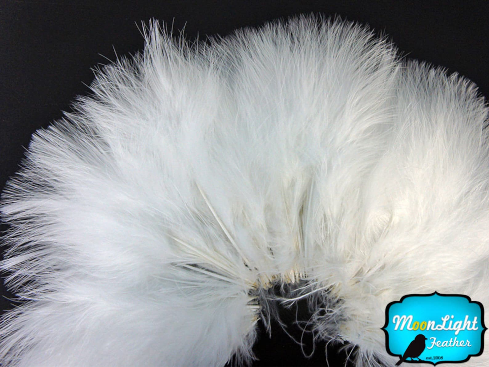 Fluffy Feathers 1/2 Lb Snow White Marabou Strung Turkey | Etsy