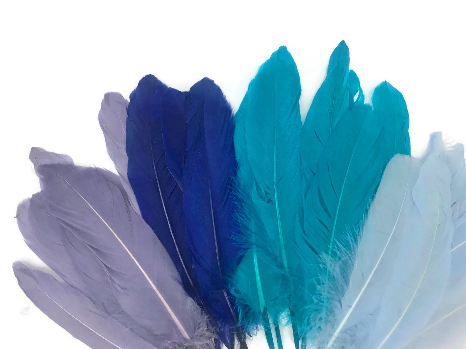 Goose Feathers 1 Pack Hunter Green Goose Satinettes Loose | Etsy