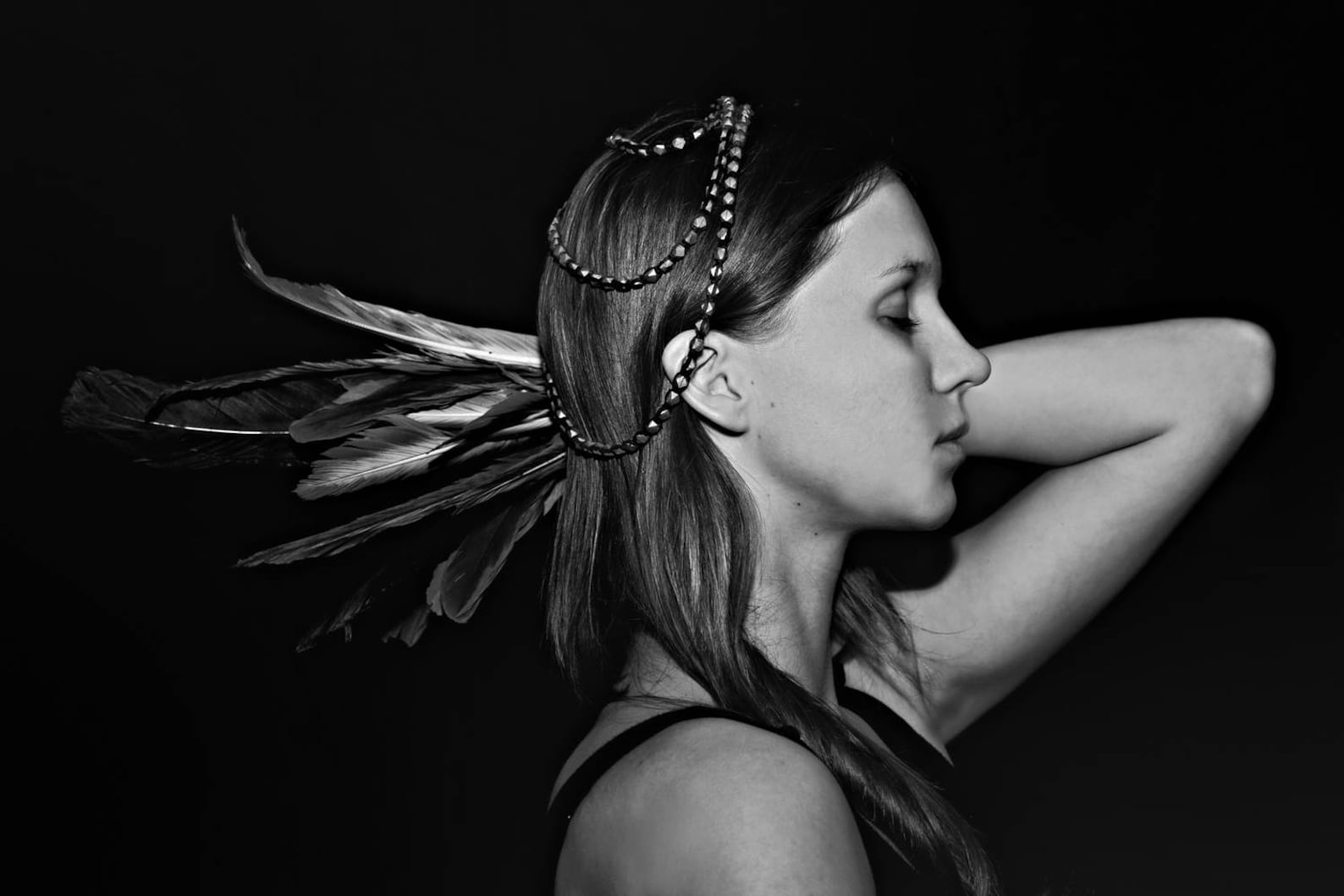 Eagle Feathers, 1/4 Lb. - Dyed Black Tipped Duck Pointer Primary Wing ...