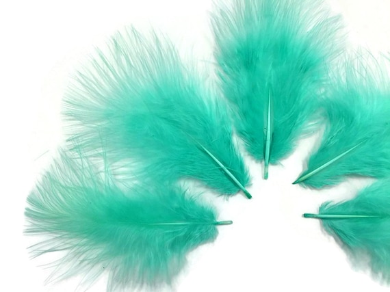 Fluffy Feather 1/4 Lb Aqua Blue Turkey Marabou Short Down | Etsy