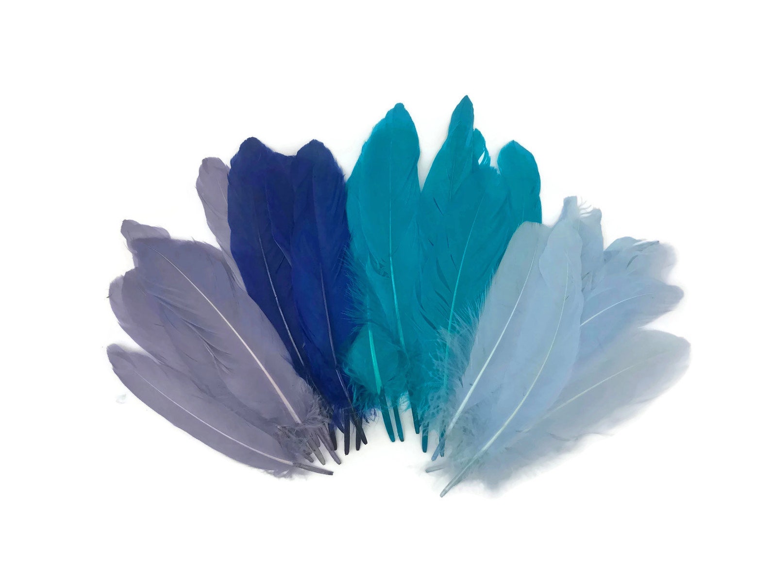 Goose Feathers 1 Pack Hunter Green Goose Satinettes Loose | Etsy