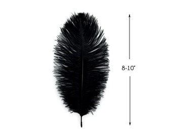 Faux Ostrich Feather Stems Black Fake Ostrich Feathers Faux - Etsy