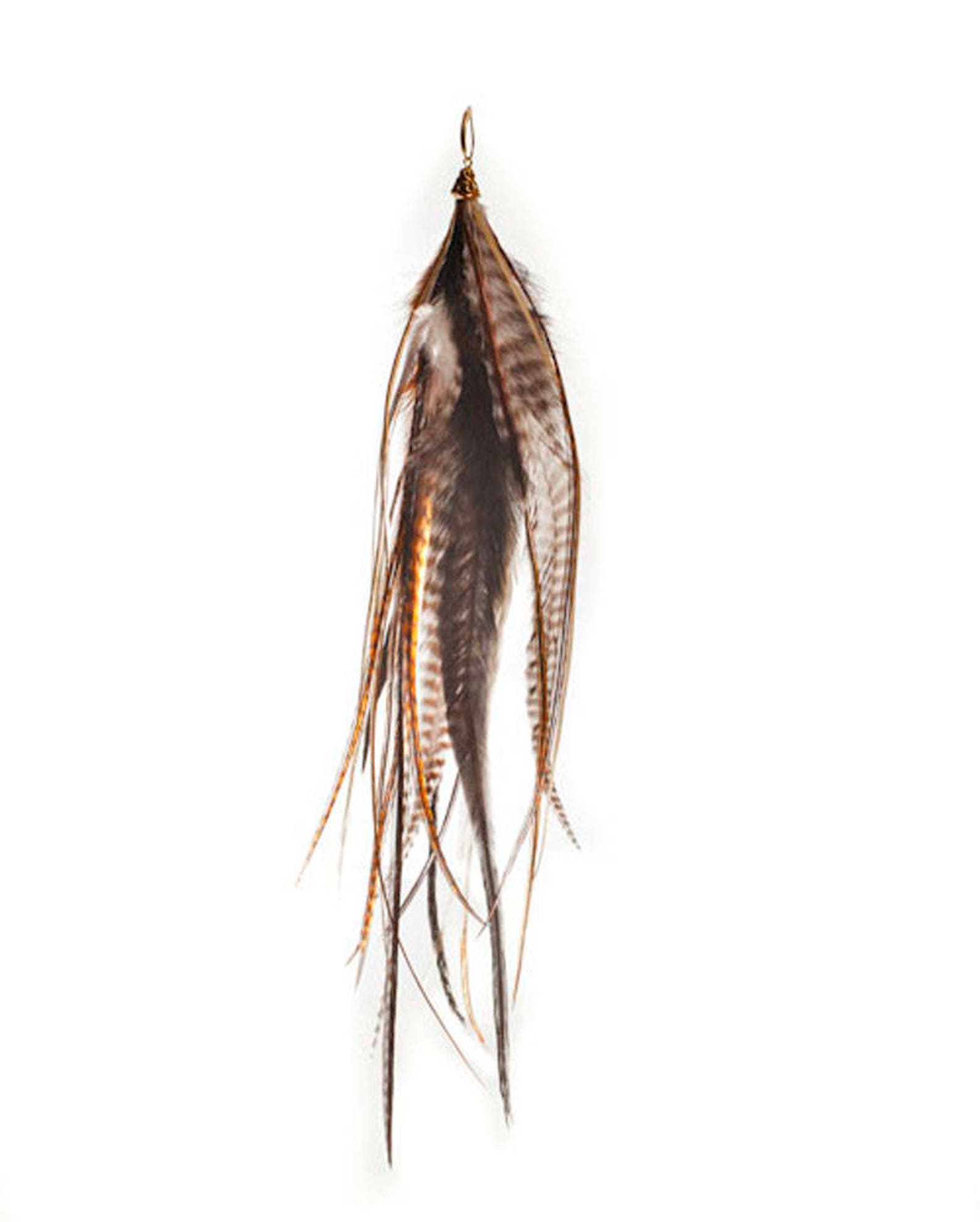 50 Pieces - Natural Thin Long Whiting Farms Rooster Saddle Hair ...