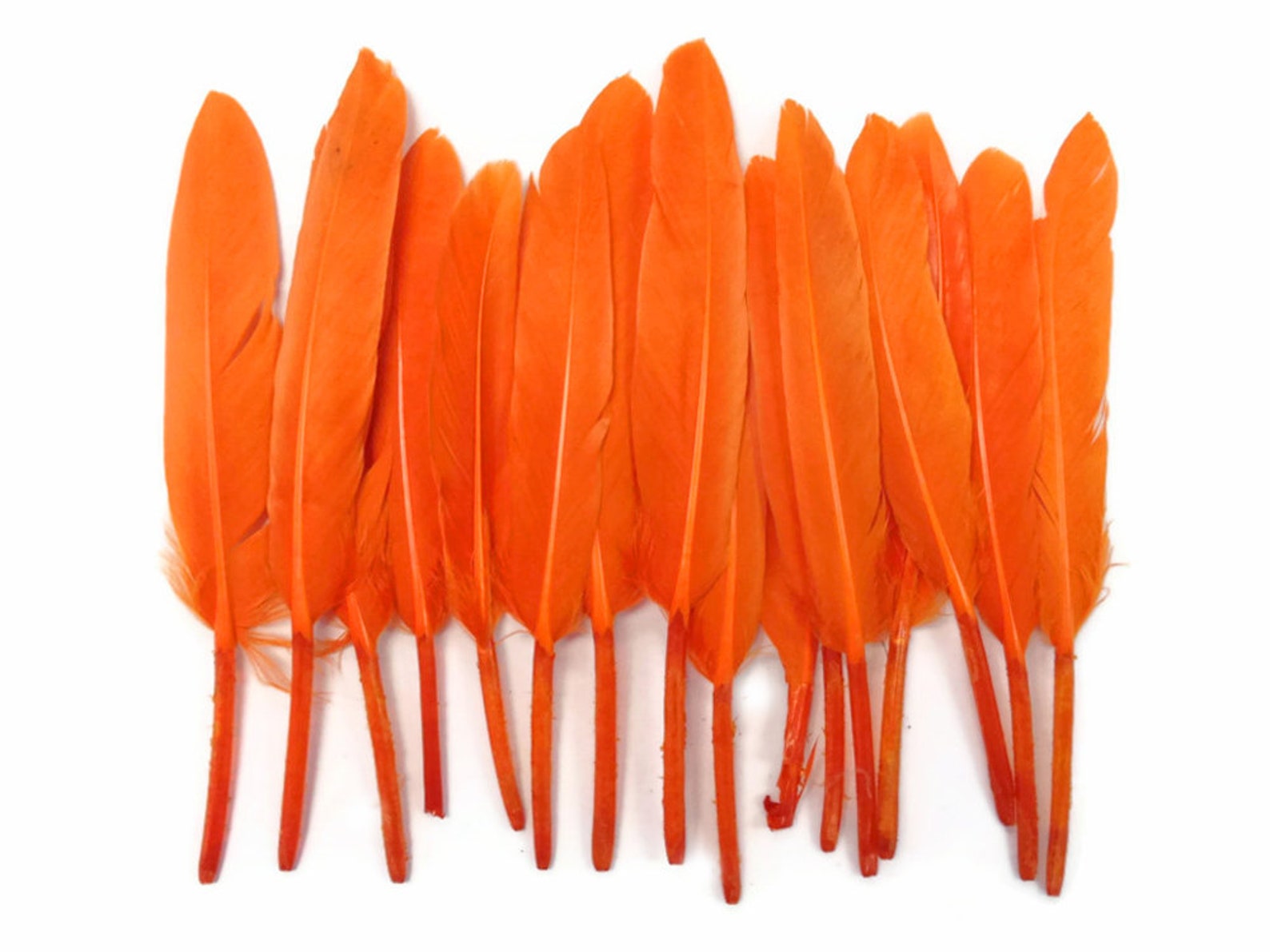 Duck Feathers, 1 Pack - Orange Duck Cochettes Loose Feathers 0.30 Oz ...
