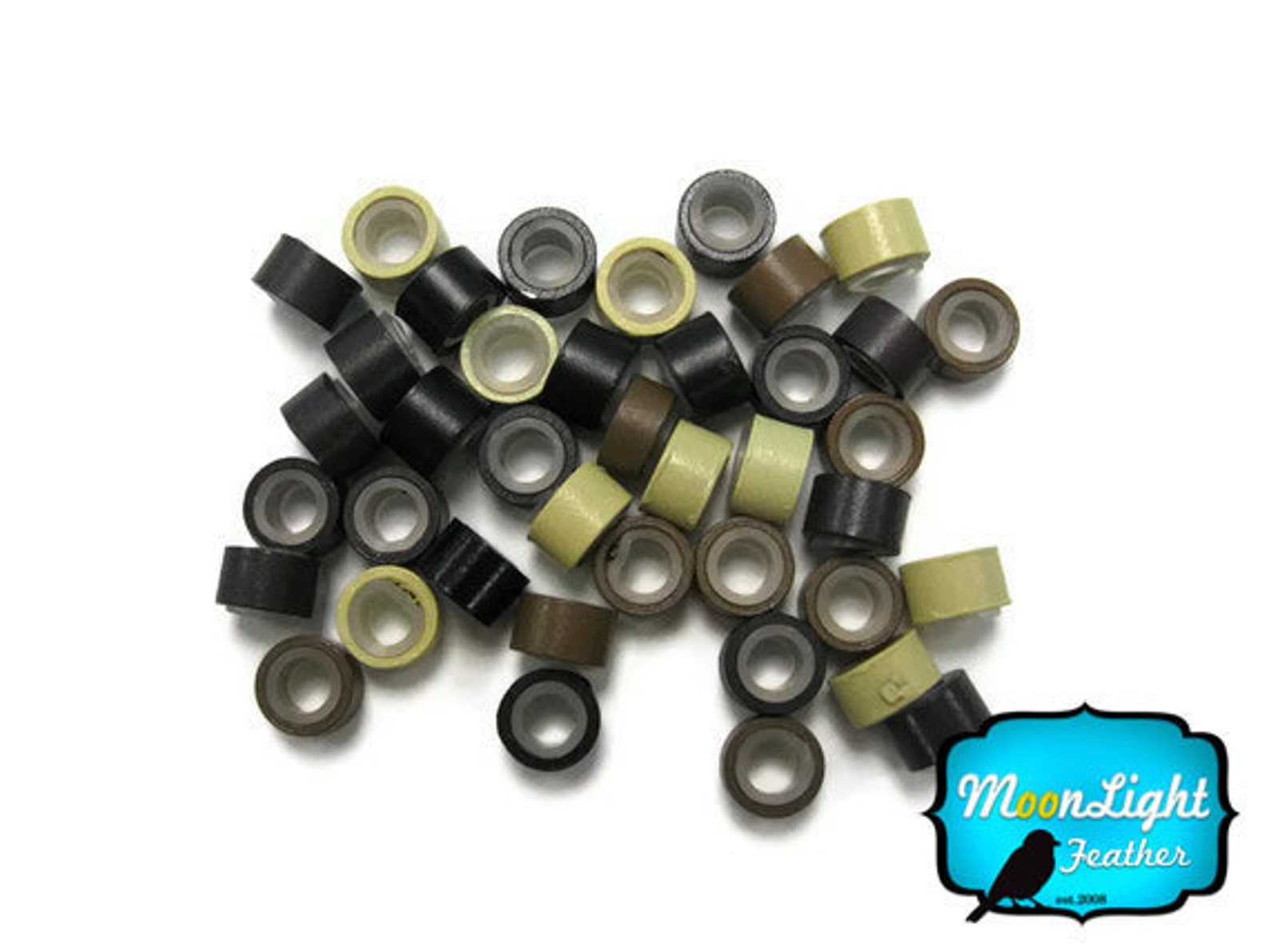 40 Pieces MIX Silicone Micro Ring Beads for Temporary | Etsy