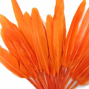 Duck Feathers, 1 Pack - Orange Duck Cochettes Loose Feathers 0.30 Oz ...