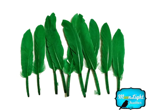 Items similar to Duck Feathers, 1 Pack - KELLY GREEN Duck Cochettes ...