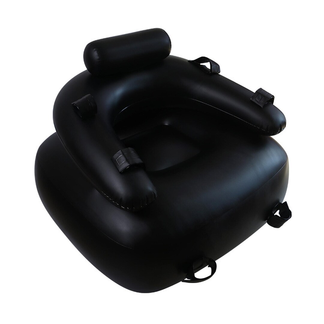 Inflatable Black Bondage Chair, Couples Intimacy Chair for Sensual Play ...