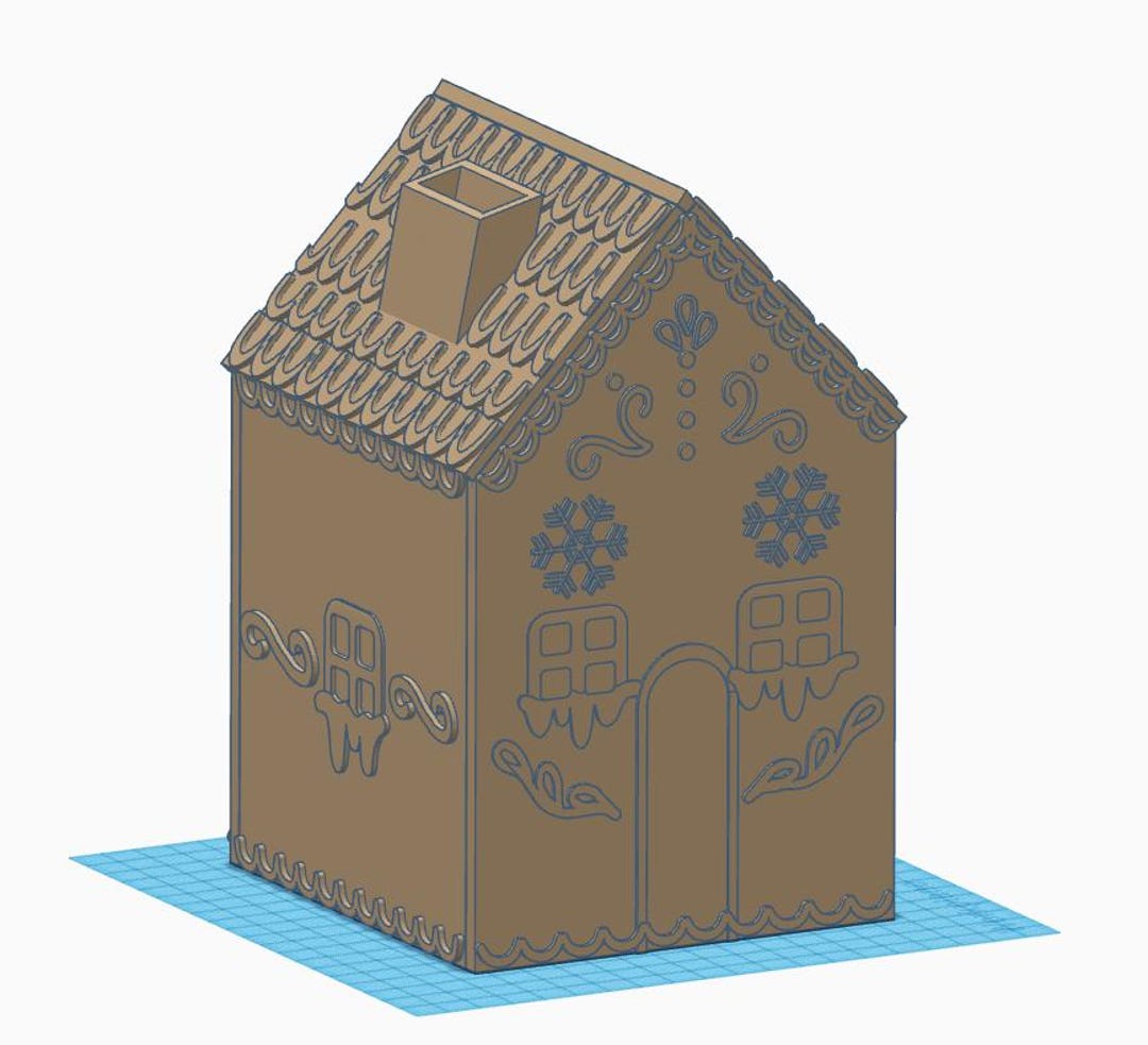 Tissue Box Cover 3D Printed Gingerbread House - Etsy