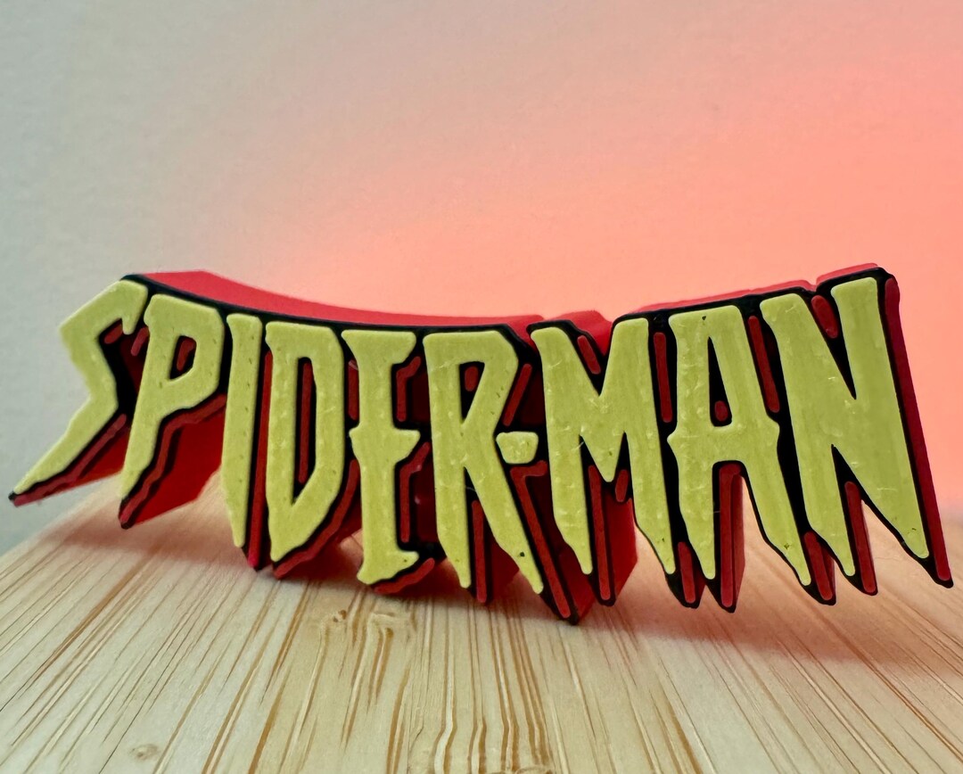 Spider-man Desk Logo: 90s Style Stand-up Desk Decor - Etsy