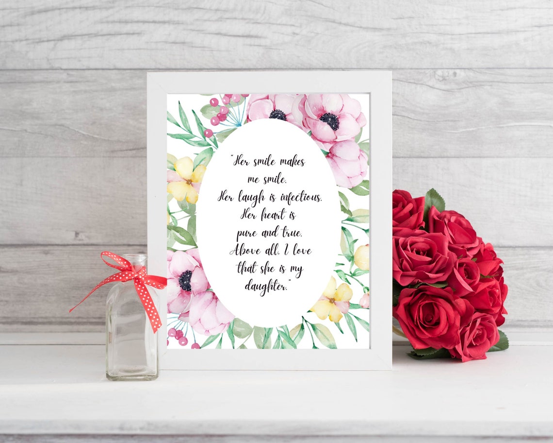Beautiful Quote to Daughter Printable Download - Etsy