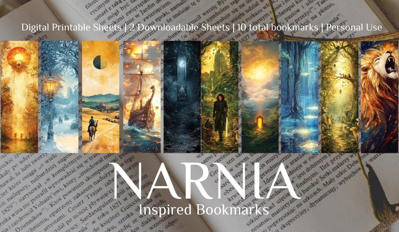 Narnia Inspired Bookmarks - Digital Prints - Etsy