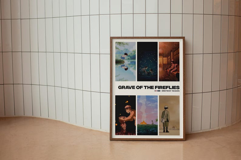 Grave of the Fireflies Poster Wall Art Wall Prints Home Decor DIGITAL ...