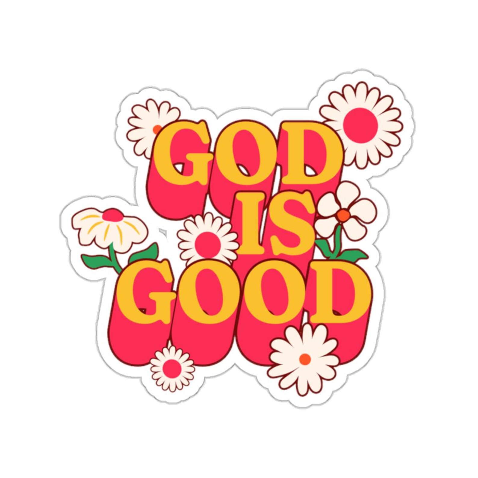 God is Good Christian Kiss-cut Sticker, Faith Reminder, Religious Decal ...