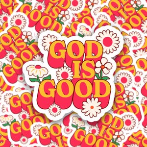 God is Good Christian Kiss-cut Sticker, Faith Reminder, Religious Decal ...