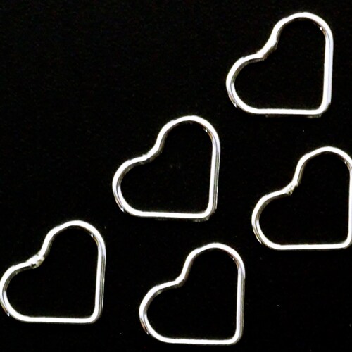 Sterling Silver Heart Frames 2 Sizes - Etsy