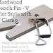 Hardwood Bench Pin - V Slot Style With C Clamp - 100% Guarantee - Etsy