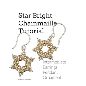 Star Bright Tutorial - Chainmaille Jewelry PDF Intermediate Pendant or ...