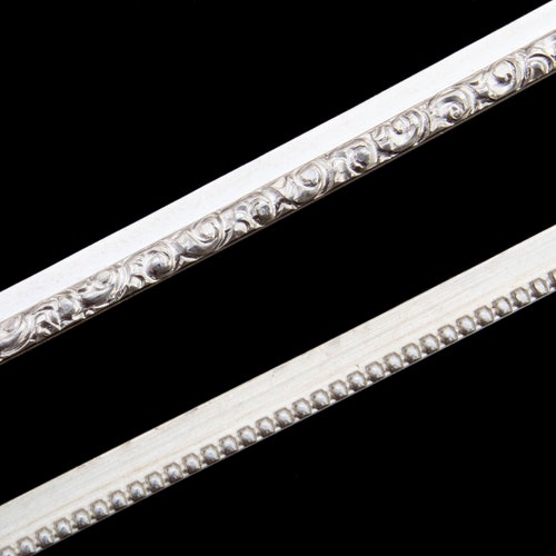 Sterling Silver Pattern Stepped Bezel Wire by the Inch - Etsy