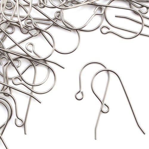 Surgical Steel Ear Wires 10 Pairs With Outside Loop Made - Etsy