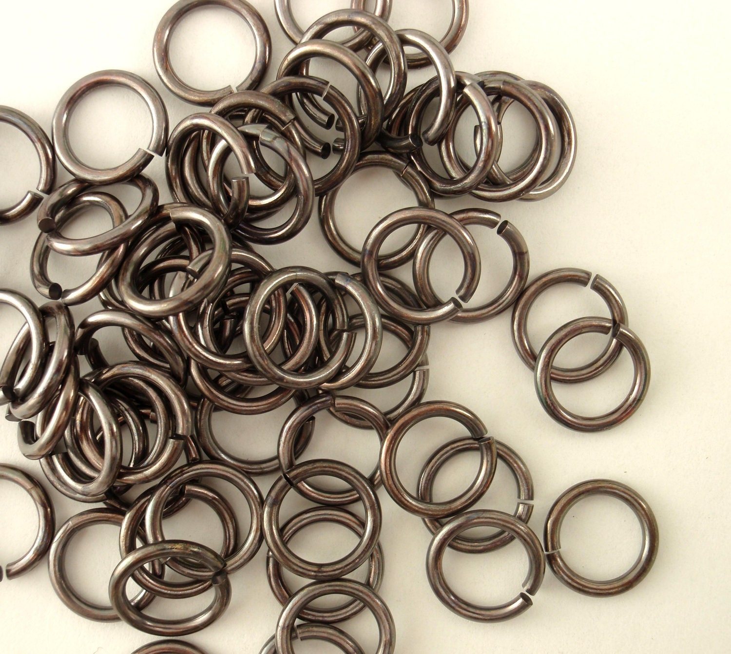 100 Oxidized Antique Copper Jump Rings You Choose 24 22 - Etsy