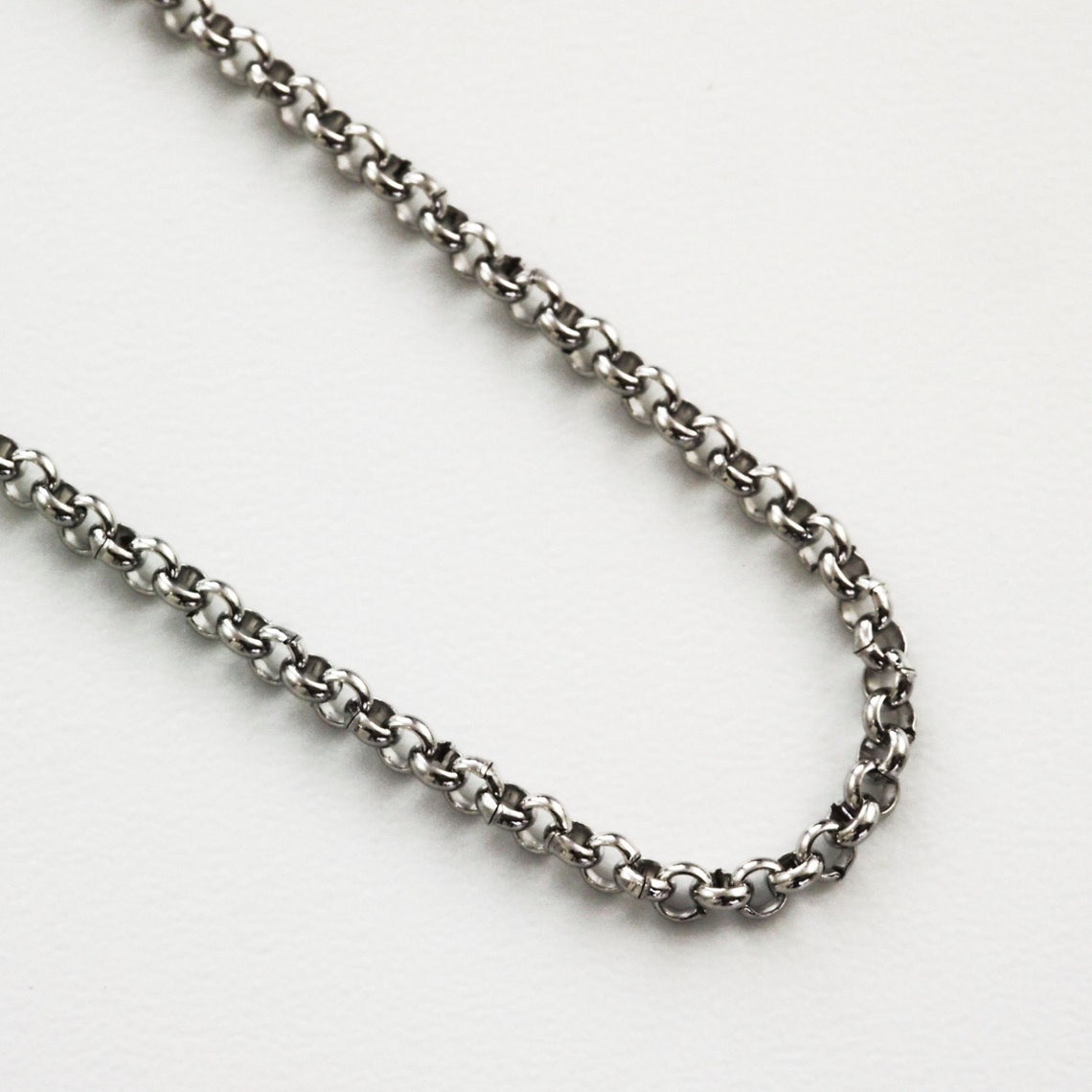 Rolo Stainless Steel Chain - 1.9mm - Finished Necklace - 16, 18, 20 ...