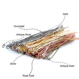 100 Eye Pins - Best Commercial Choice in Gold Plate, Silver Plate ...