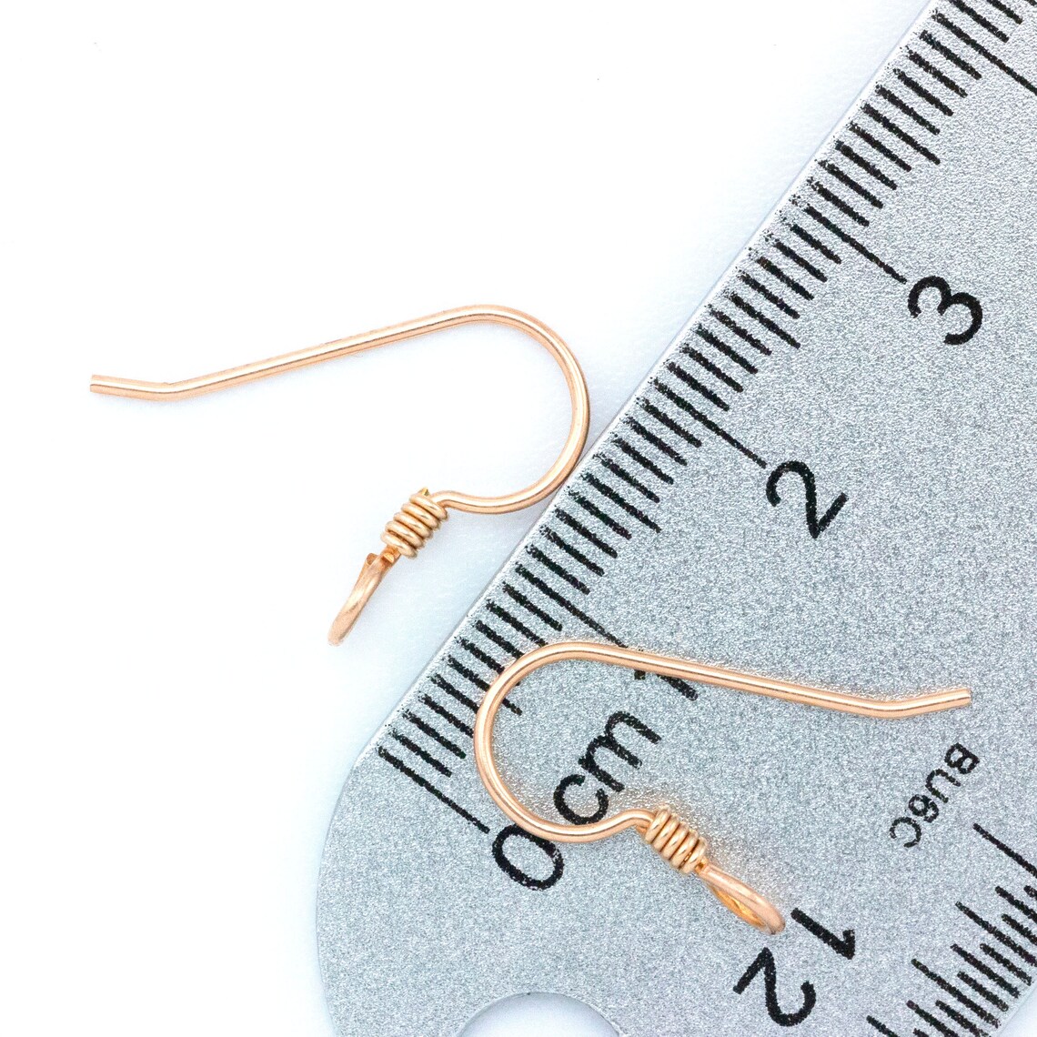 5 Pairs Perpendicular Ear Wires With Coils in Bronze or - Etsy