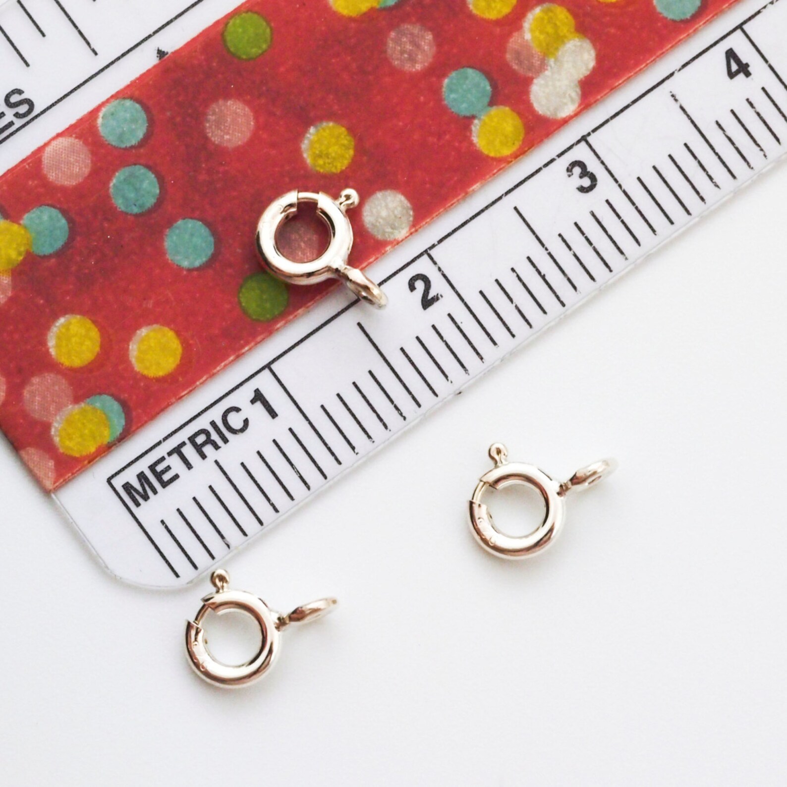 5 - Sterling Silver Spring Clasps - 5mm, 5.5mm, 6mm, 7mm or 8mm ...