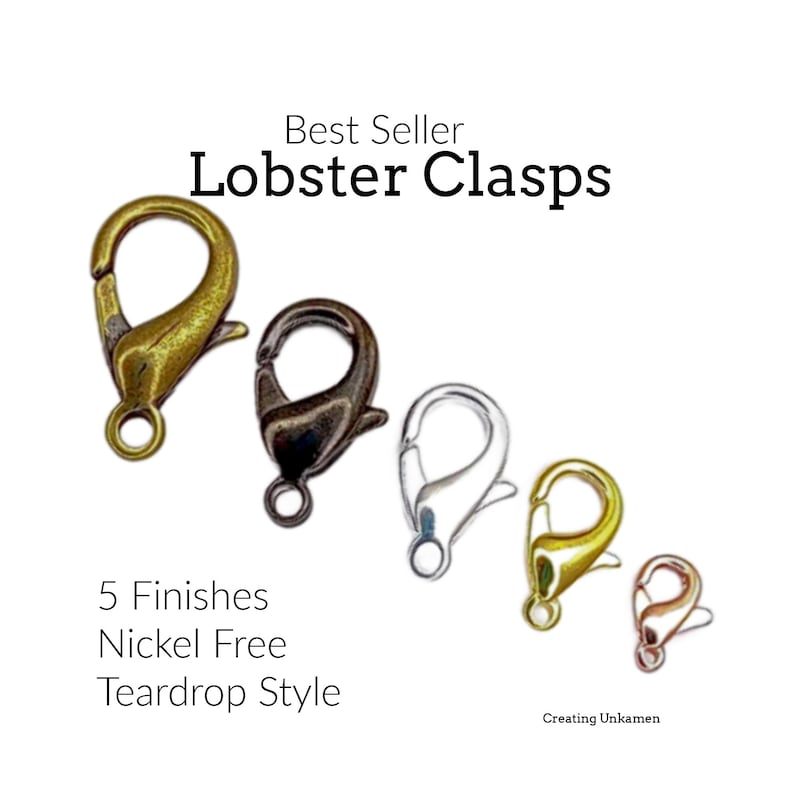 Gold Antique Lobster Clasp - Etsy