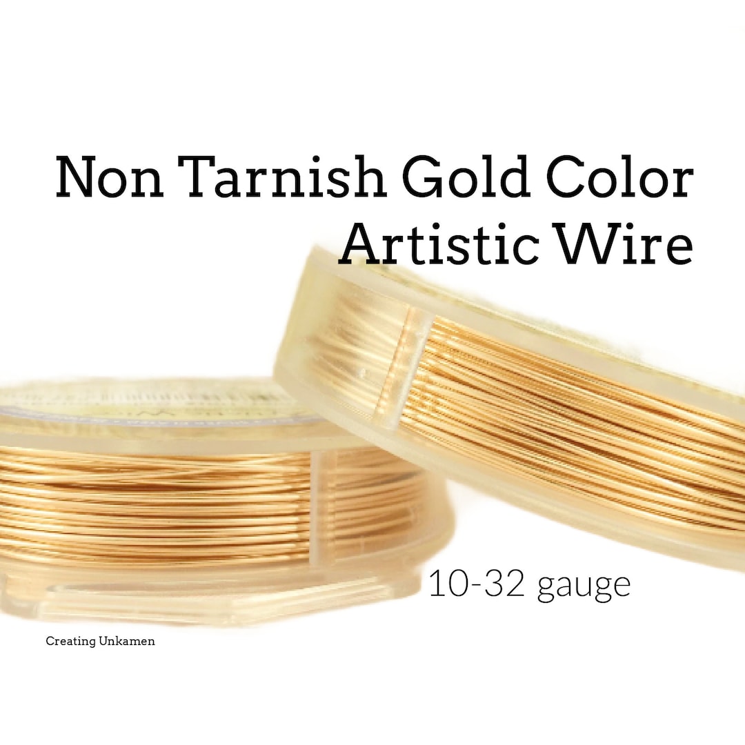 Artistic Wire Non Tarnish 14kt Gold Color 10, 12, 14, 16, 18, 20, 22 ...