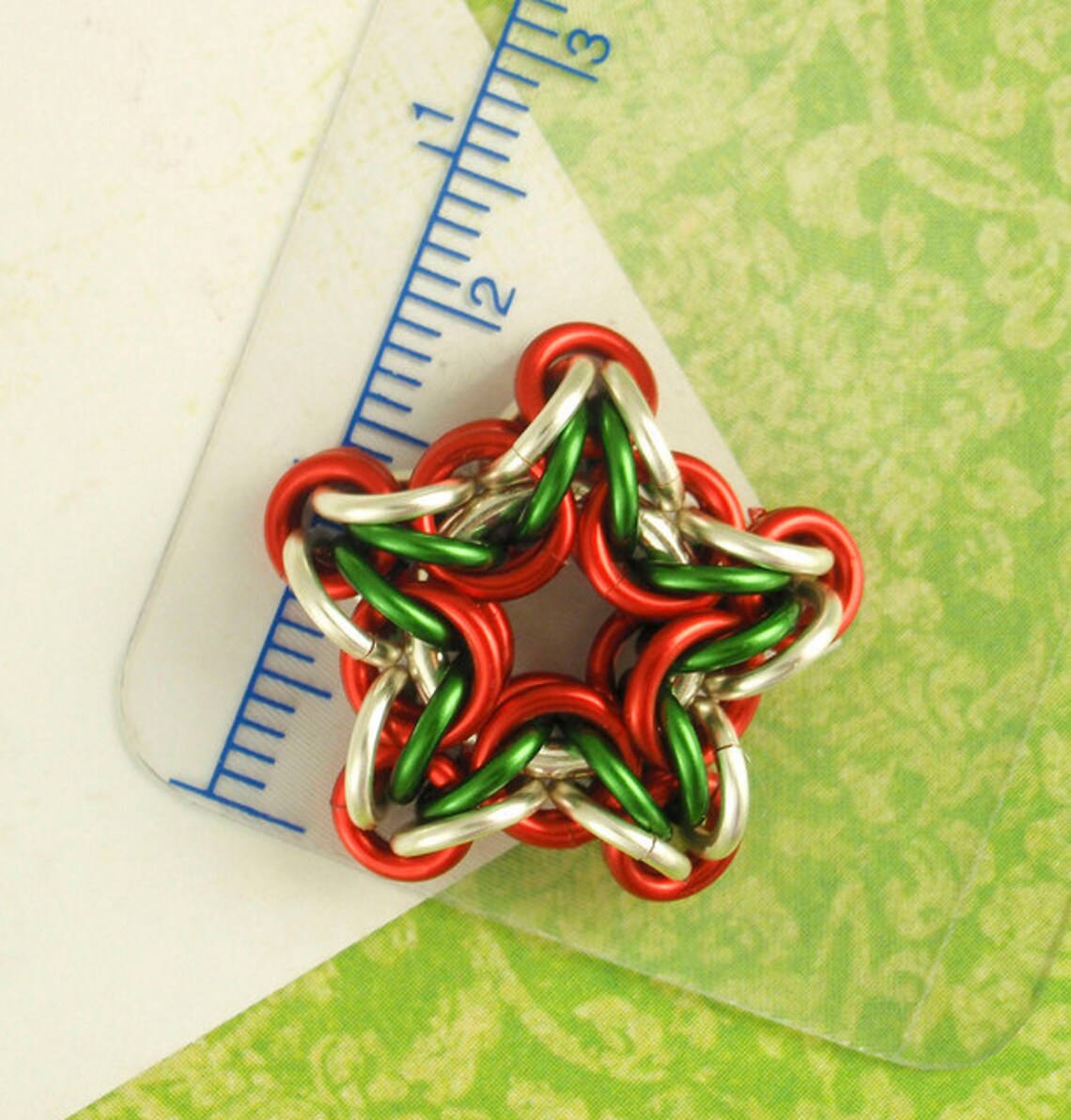 Chainmail Tutorial Christmas Star Pdf Intermediate and | Etsy