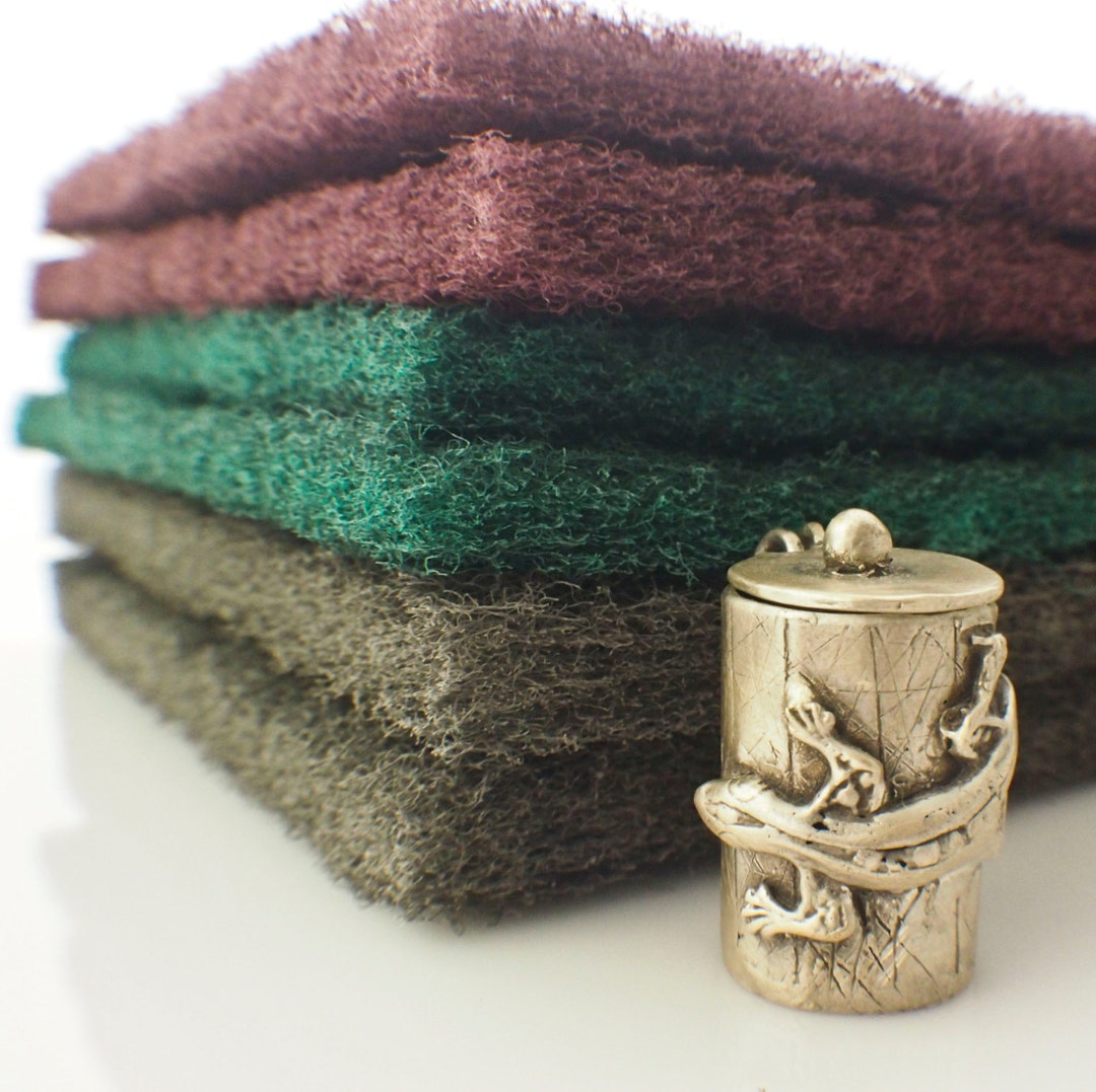 3 Synthetic Wool Pads - No More Rust, Splinters or Shedding 4" X 6 ...