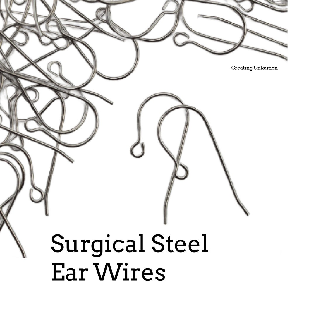 Surgical Steel Ear Wires - 10 Pairs With Outside Loop - Made in the USA ...