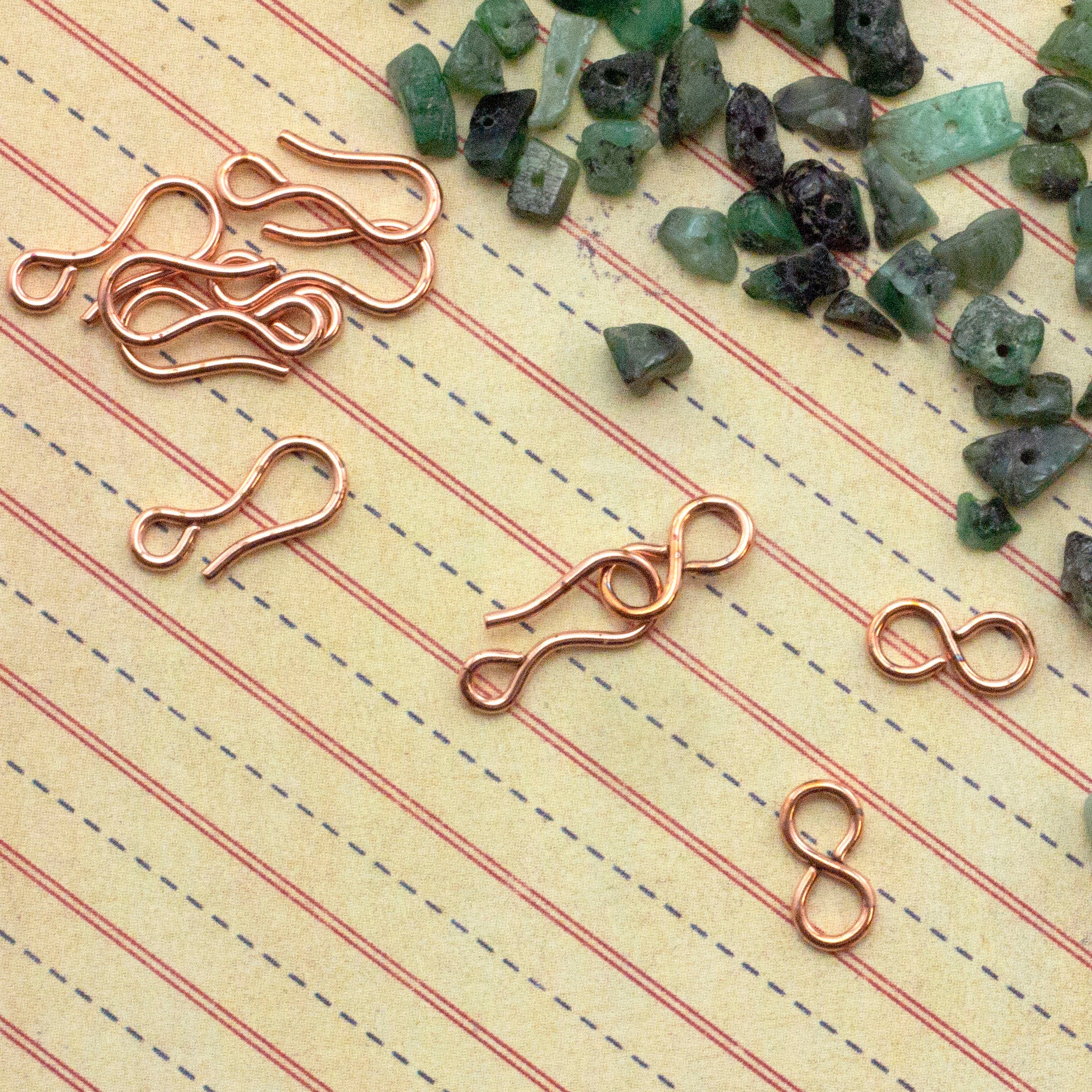 10 Super Simple Copper Clasps 13mm X 5.5mm 100% Guarantee - Etsy