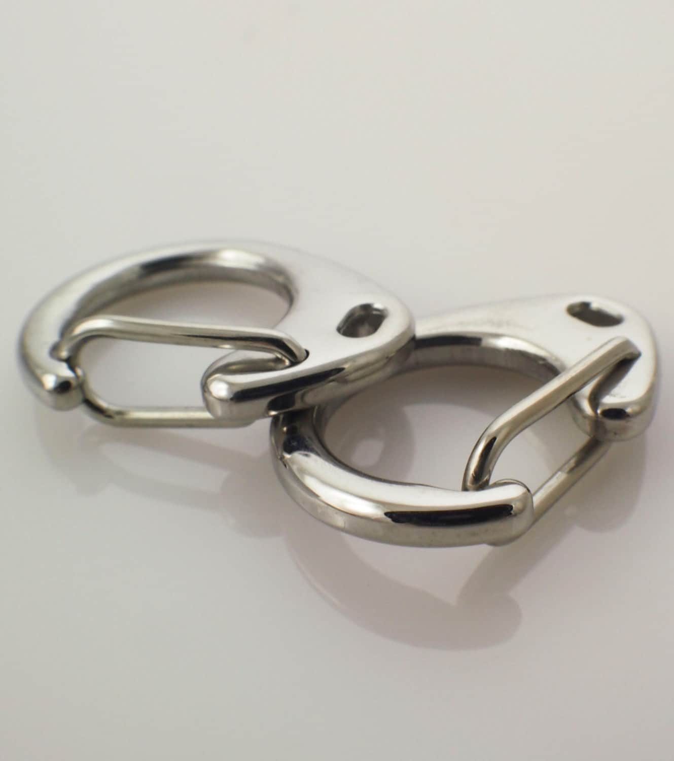 1 Stainless Steel Round Clip Lobster Clasp Triggerless - Etsy