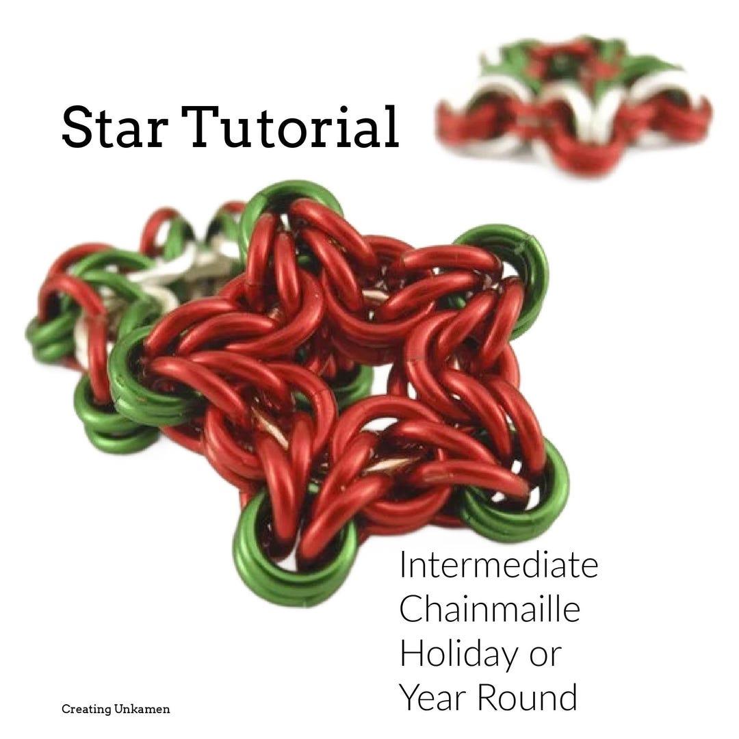 Chainmail Tutorial - Christmas Star Pdf - Intermediate and Experienced ...