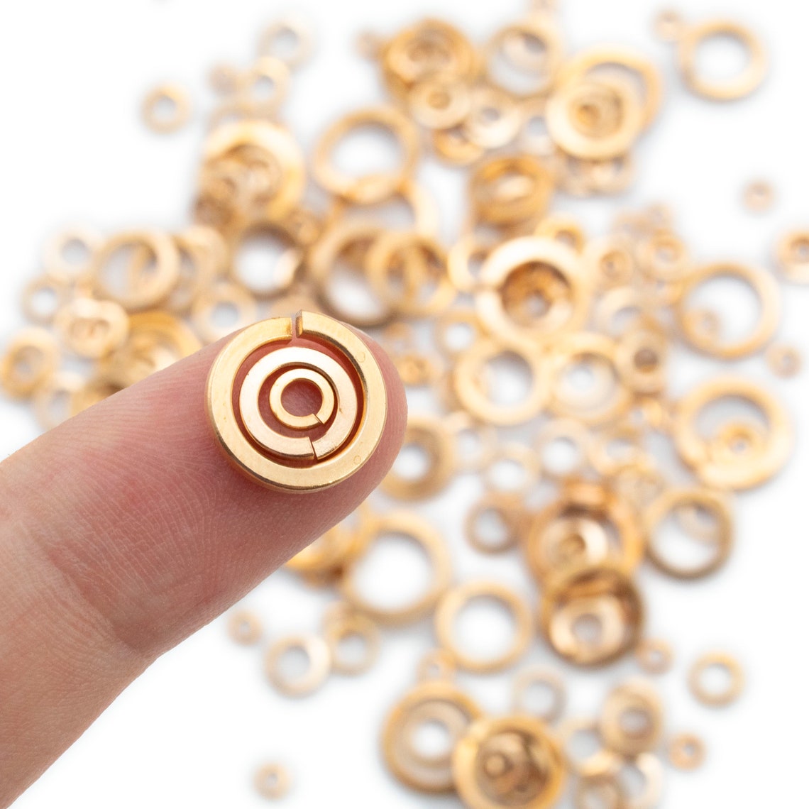 50 Handmade Solid Bronze Square Jump Rings You Choose Gauge | Etsy