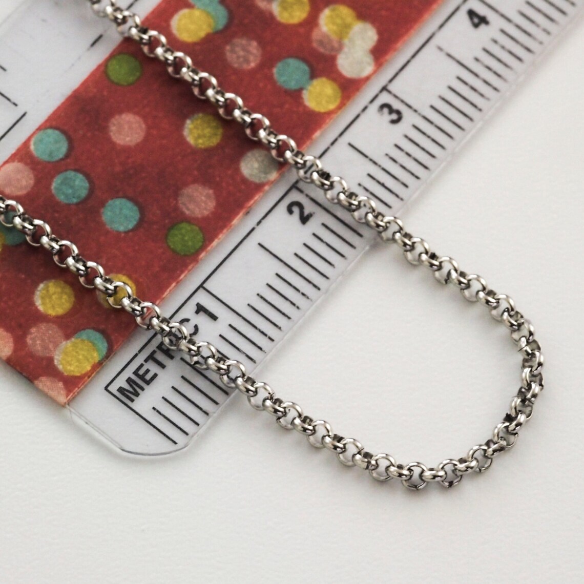 Rolo Stainless Steel Chain - 1.9mm - Finished Necklace - 16, 18, 20 ...