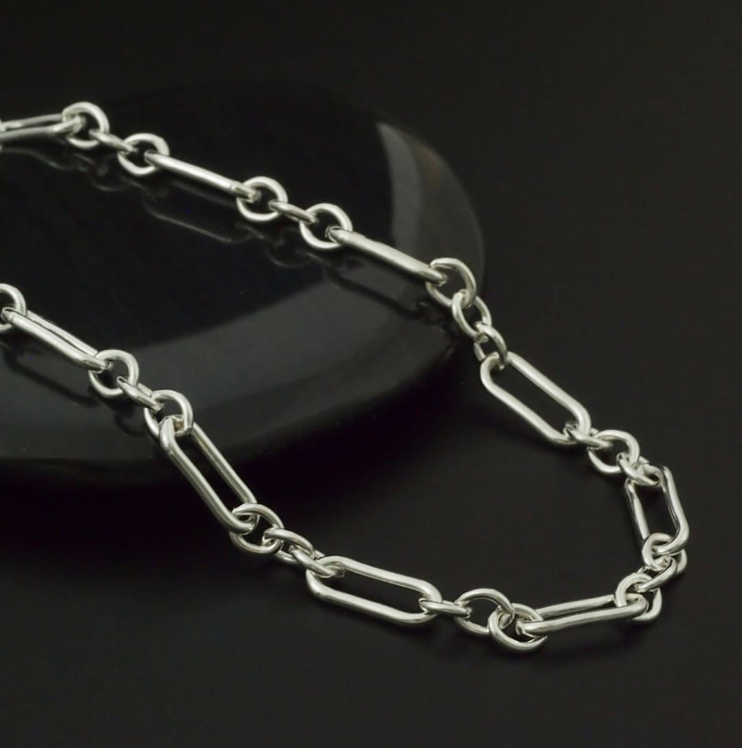 Sterling Silver Long Short Chain 4.2mm by the Foot or Finished in ...