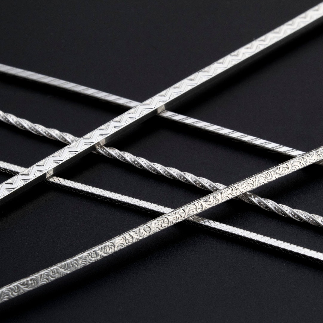 Sterling Silver Square Pattern Wire by the Inch, Dead Soft - Etsy