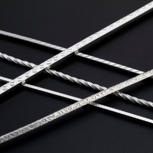 Sterling Silver Square Pattern Wire by the Inch Dead Soft - Etsy