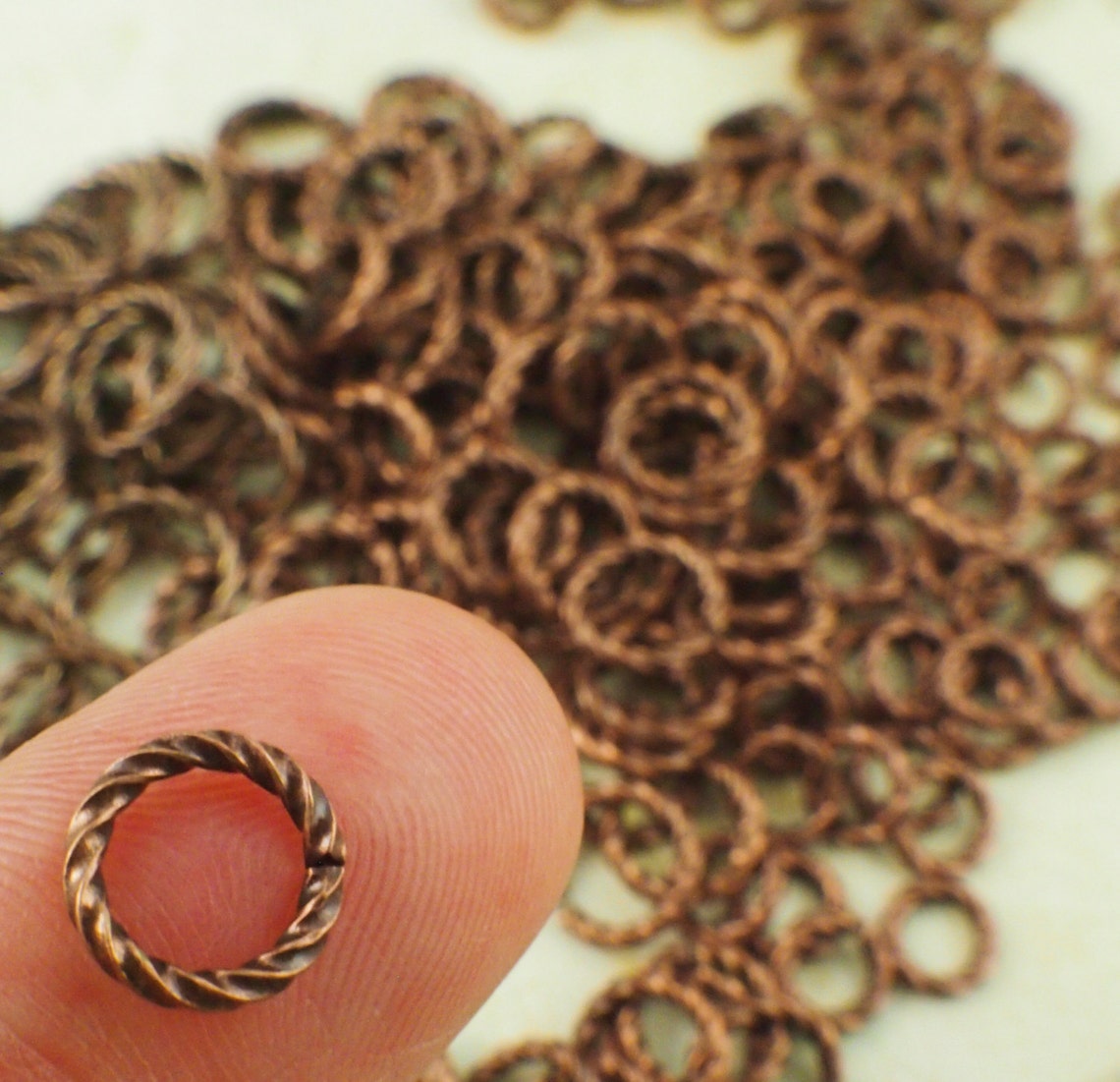 100 Fancy Antique Copper Jump Rings 16 Gauge You Pick | Etsy