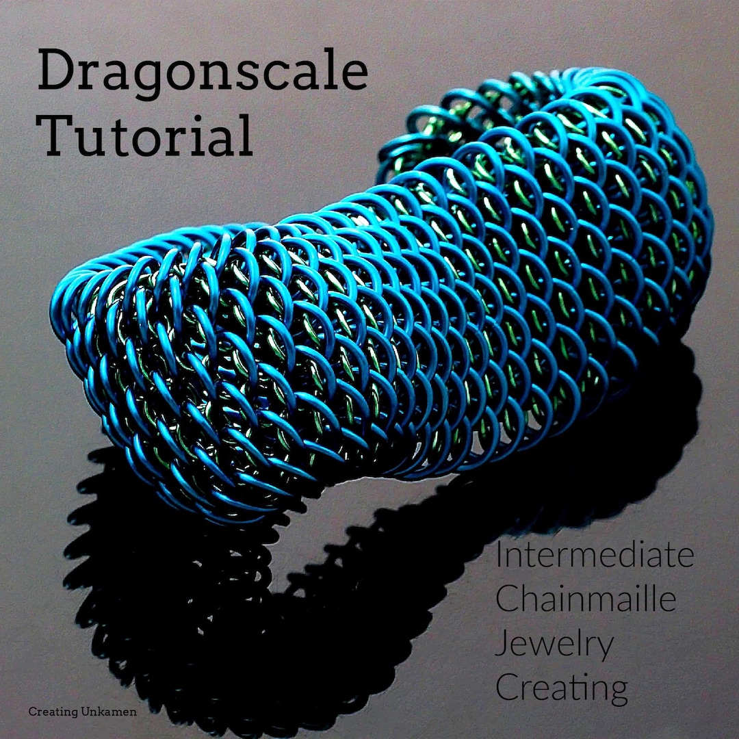 Tutorial Dragonscale Bracelet Intermediate Chainmaille Jewelry ...
