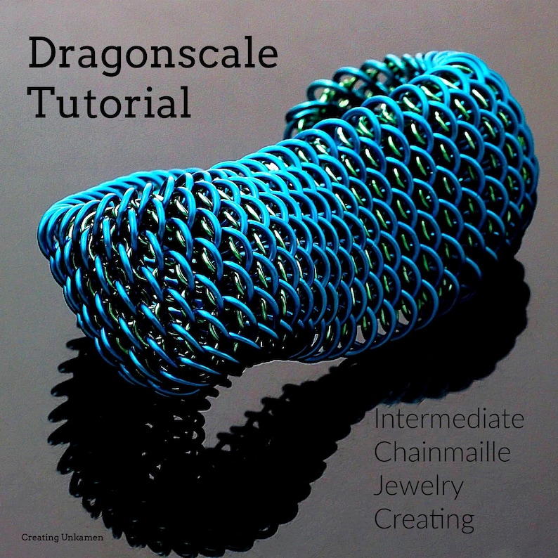 Tutorial Dragonscale Bracelet Intermediate Chainmaille Jewelry ...