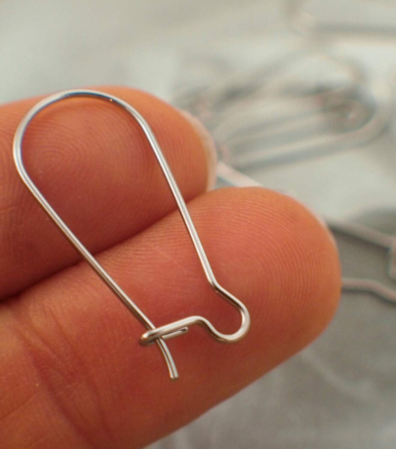 20 Pairs Surgical Stainless Steel Kidney Ear Wires Long 25mm - Etsy