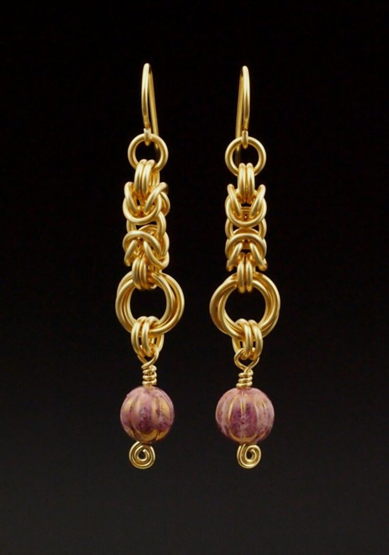 Byzantine Rose Chainmail Tutorial 9 Pages of Deluxe - Etsy