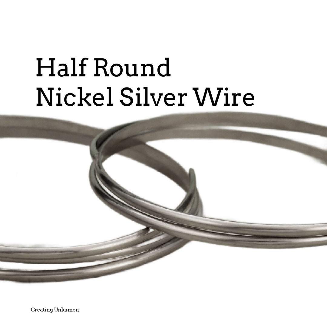 Half Round Nickel Silver Wire - You Pick Gauge 6, 10 - Etsy